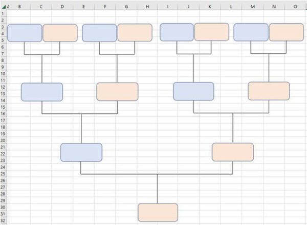 Create A 4-Generation Vertical Family Tree In Excel (Tutorial) – Data Mining DNA